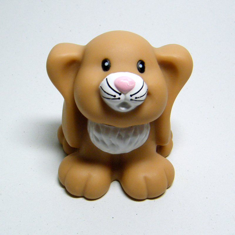 Fisher Price Little People BUNNY RABBIT Brown Lopp Ears Cottontail ...