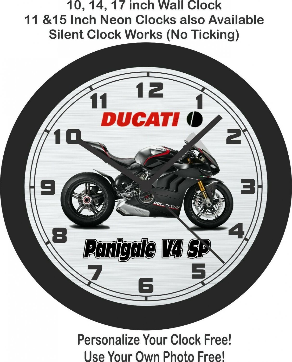 2021 Ducati Panigale V4 SP Superbike Wall Clock-Free US Ship
