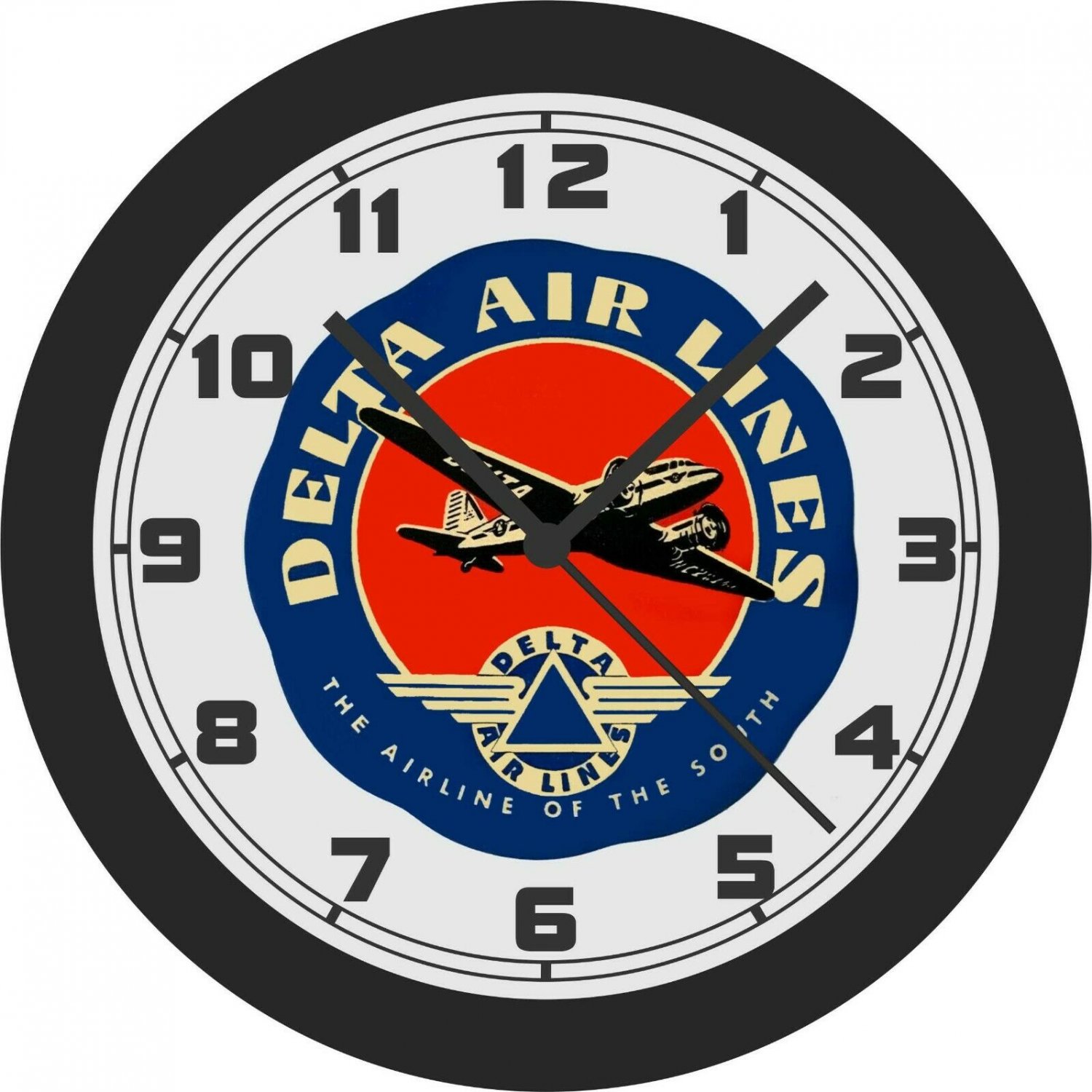 Delta "The Airline Of The South" Logo Wall Clock-Free US Ship
