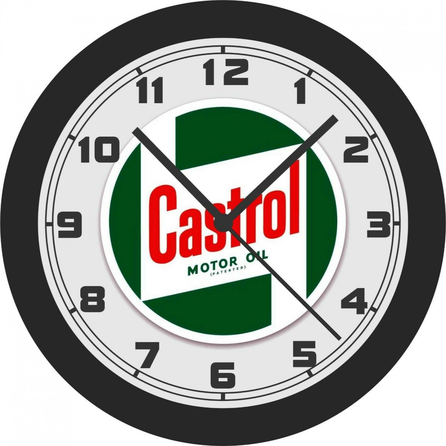 Castrol Motor Oil Emblem Wall Clock-Free US Ship