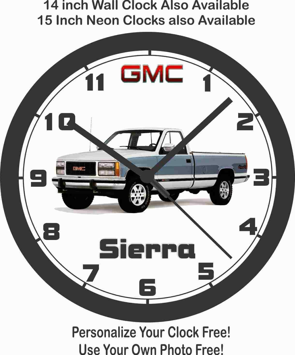 1990 GMC SIERRA 4x4 PICKUP TRUCK WALL CLOCK-NEW!-Free USA Ship-Choose 1 ...