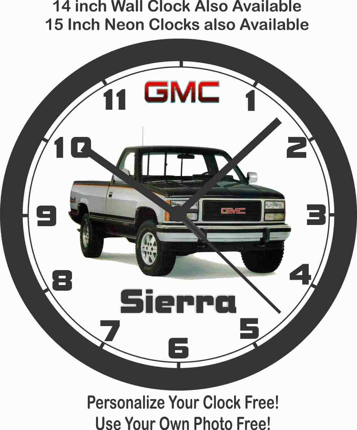 1990 GMC SIERRA 4x4 PICKUP TRUCK WALL CLOCK-NEW!-Free USA Ship-Choose 1 ...