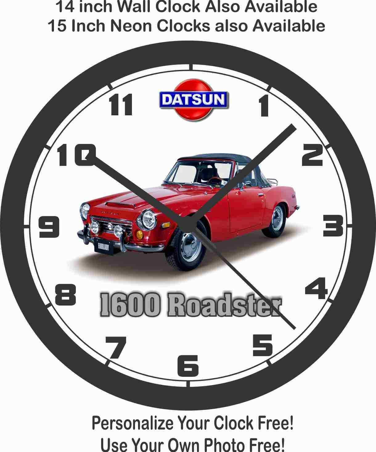 1968 DATSUN 1600 ROADSTER 10 INCH, 14 INCH, 17 INCH WALL CLOCK-NISSAN ...