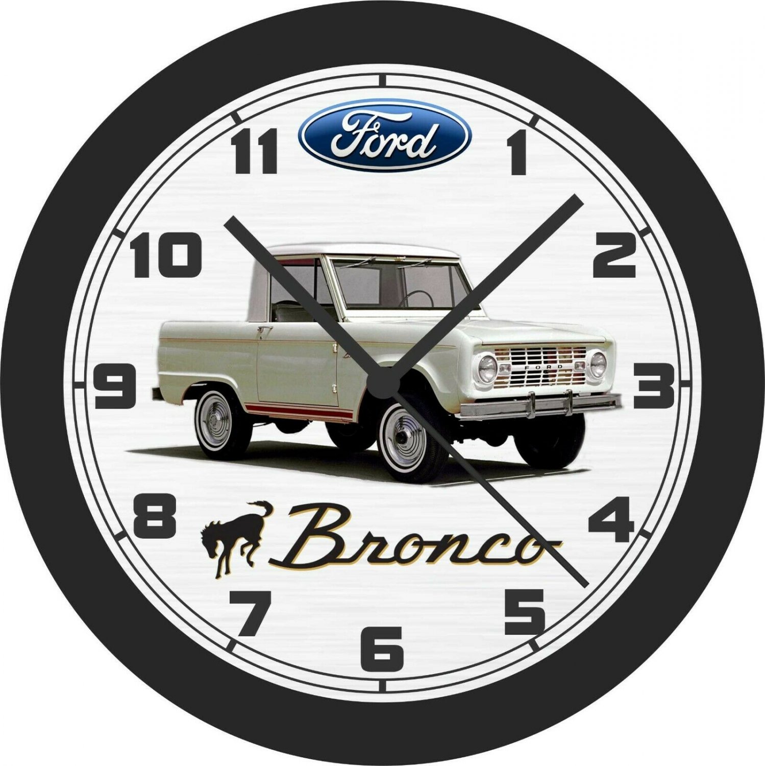 1966 Ford (White) Bronco Wall Clock-Free US Ship!