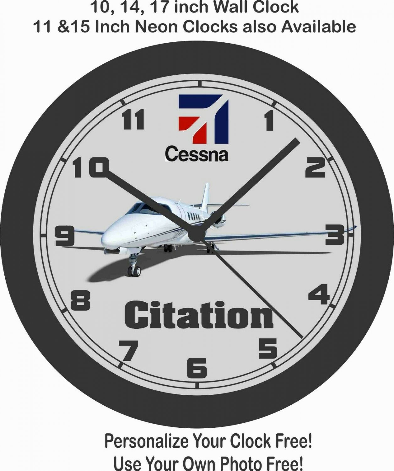 CESSNA 182T SYLANE AIRPLANE WALL CLOCK-PIPER CUB