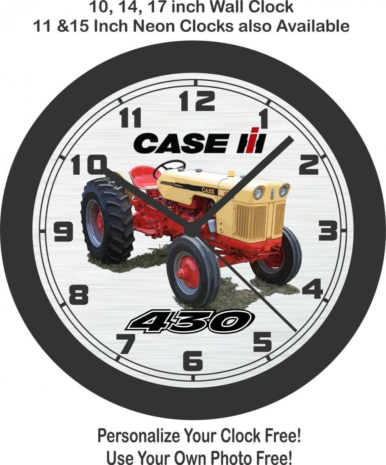 Case 430 Series Tractor Wall Clock-Free US Ship-John Deere, Farmall