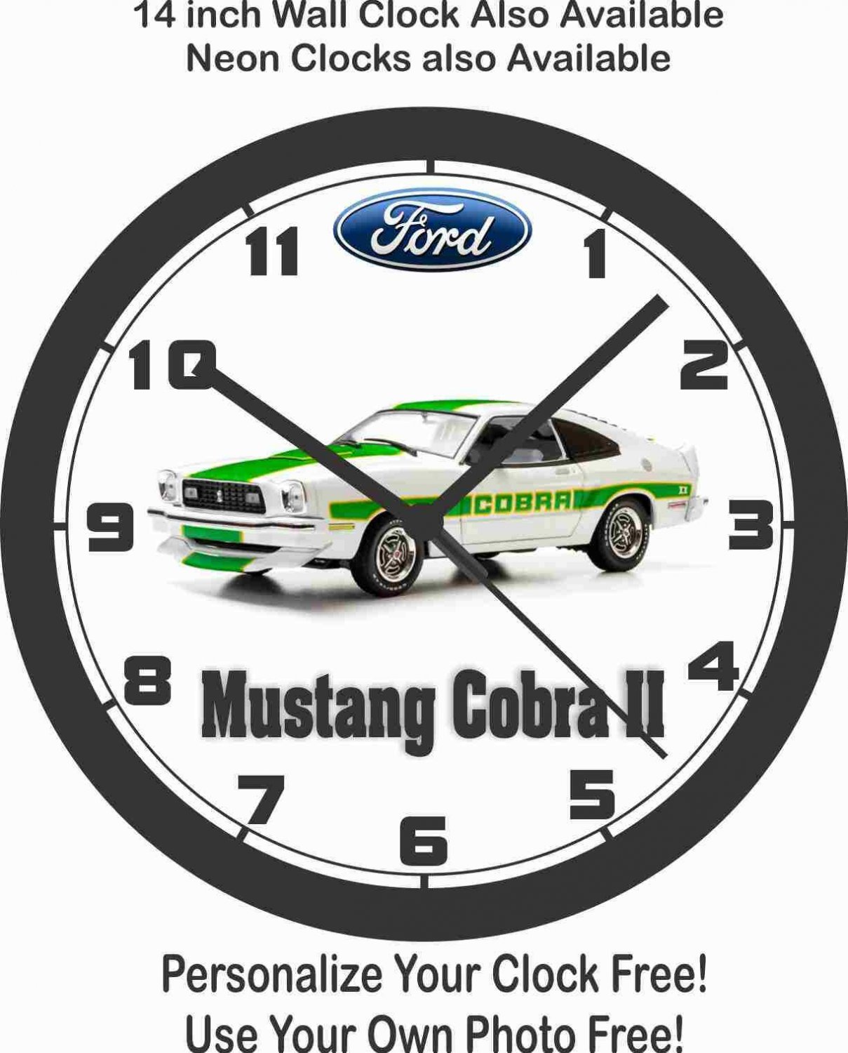 1978 FORD MUSTANG COBRA II WALL CLOCK-FREE USA SHIP