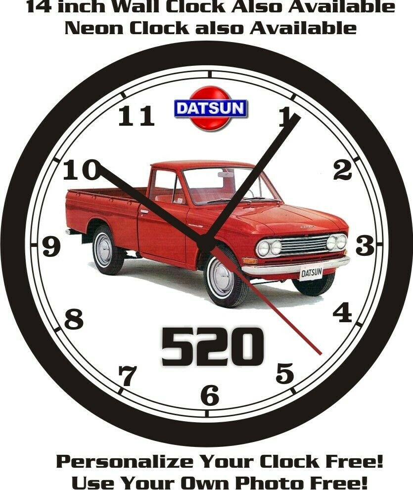 1966 DATSUN 520 PICKUP TRUCK WALL CLOCK-FREE USA SHIP!