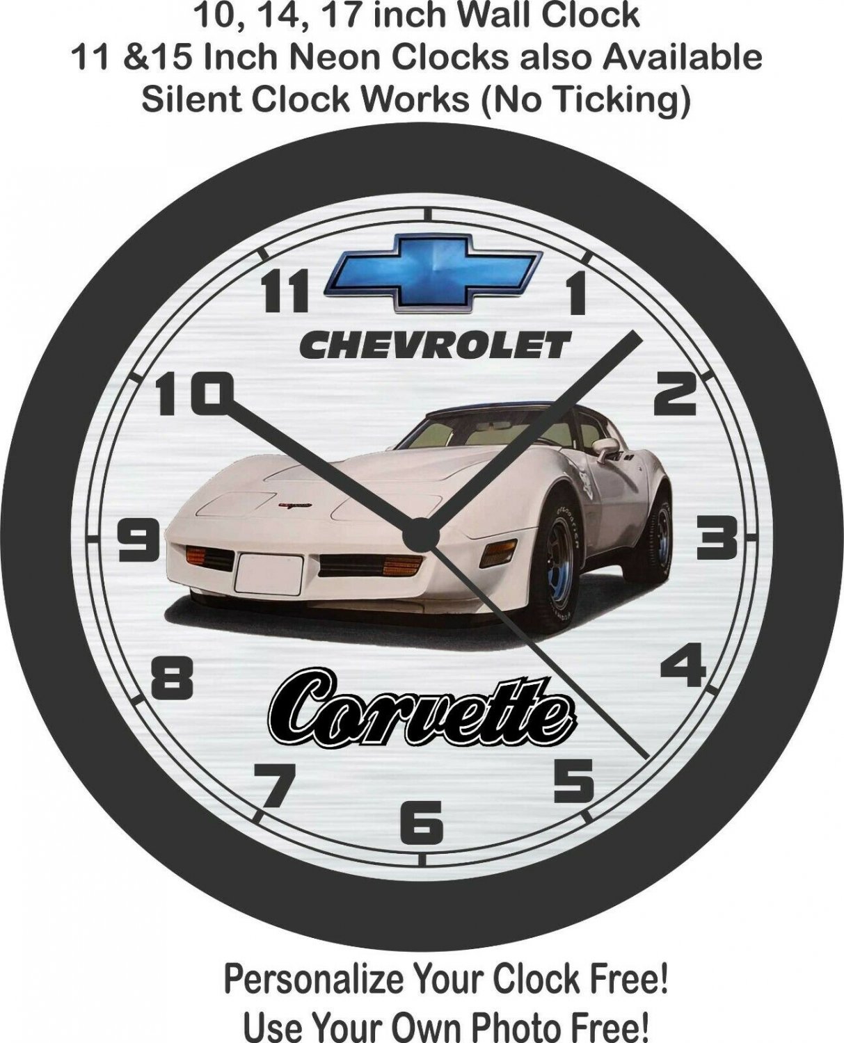 1981 Chevrolet Corvette (C3) Wall Clock-Free US Ship-Camaro, Mustang