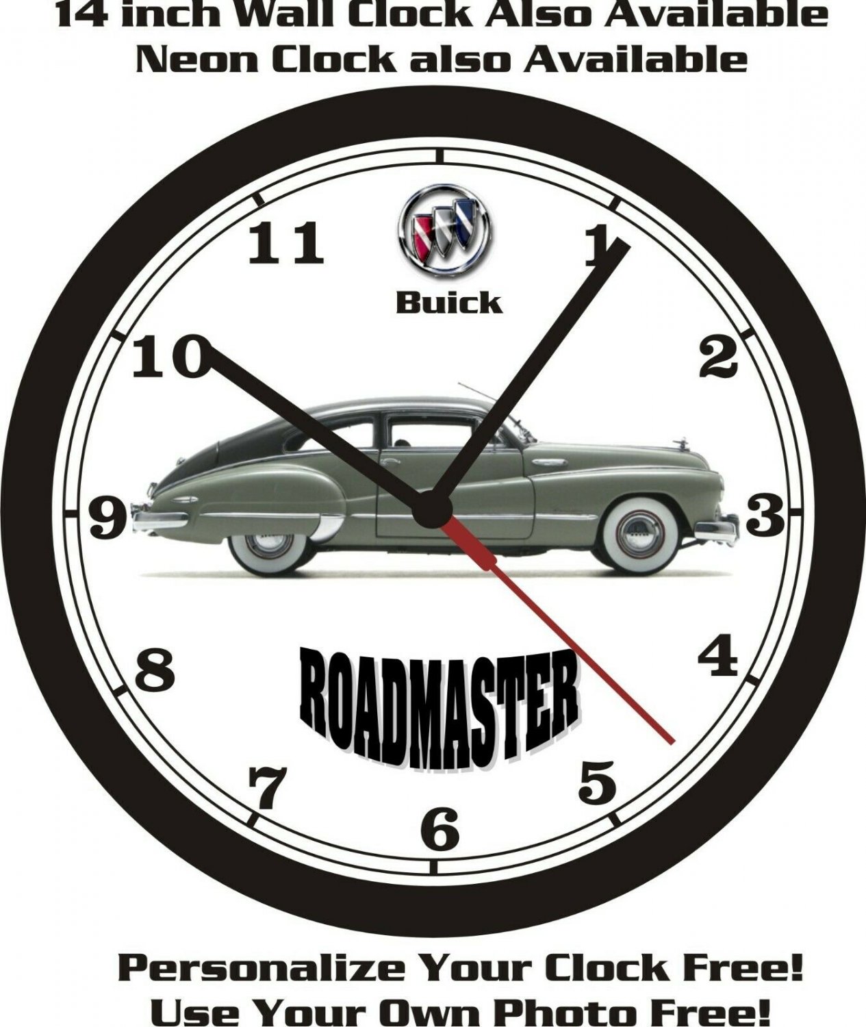 1948 BUICK ROADMASTER WALL CLOCK-FREE USA SHIP!