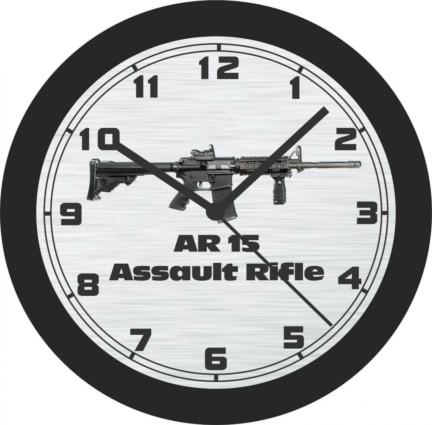 AR15 Assault Rifle Wall Clock-Free US Ship, Army, Marines, Navy, Air Force
