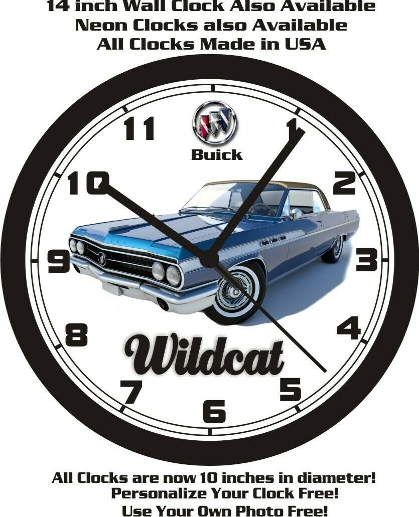 1963 BUICK WILDCAT WALL CLOCK-FREE USA SHIP!