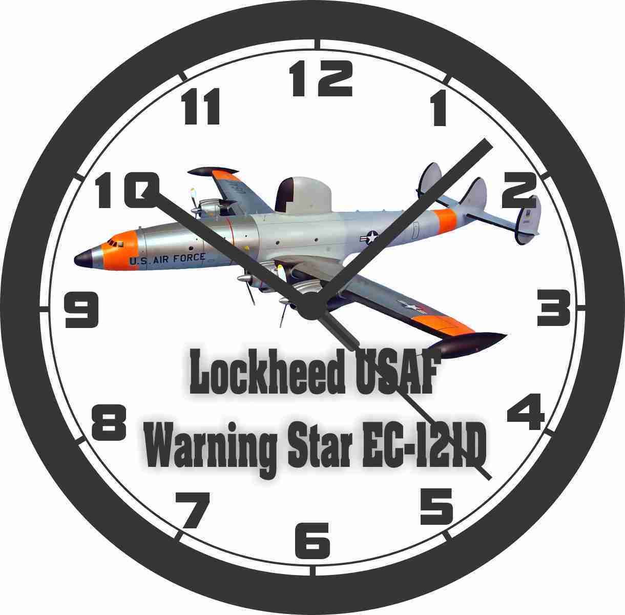 LOCKHEED USAF WARNING STAR EC-121D AIRPLANE WALL CLOCK-AIR FORCE, ARMY ...
