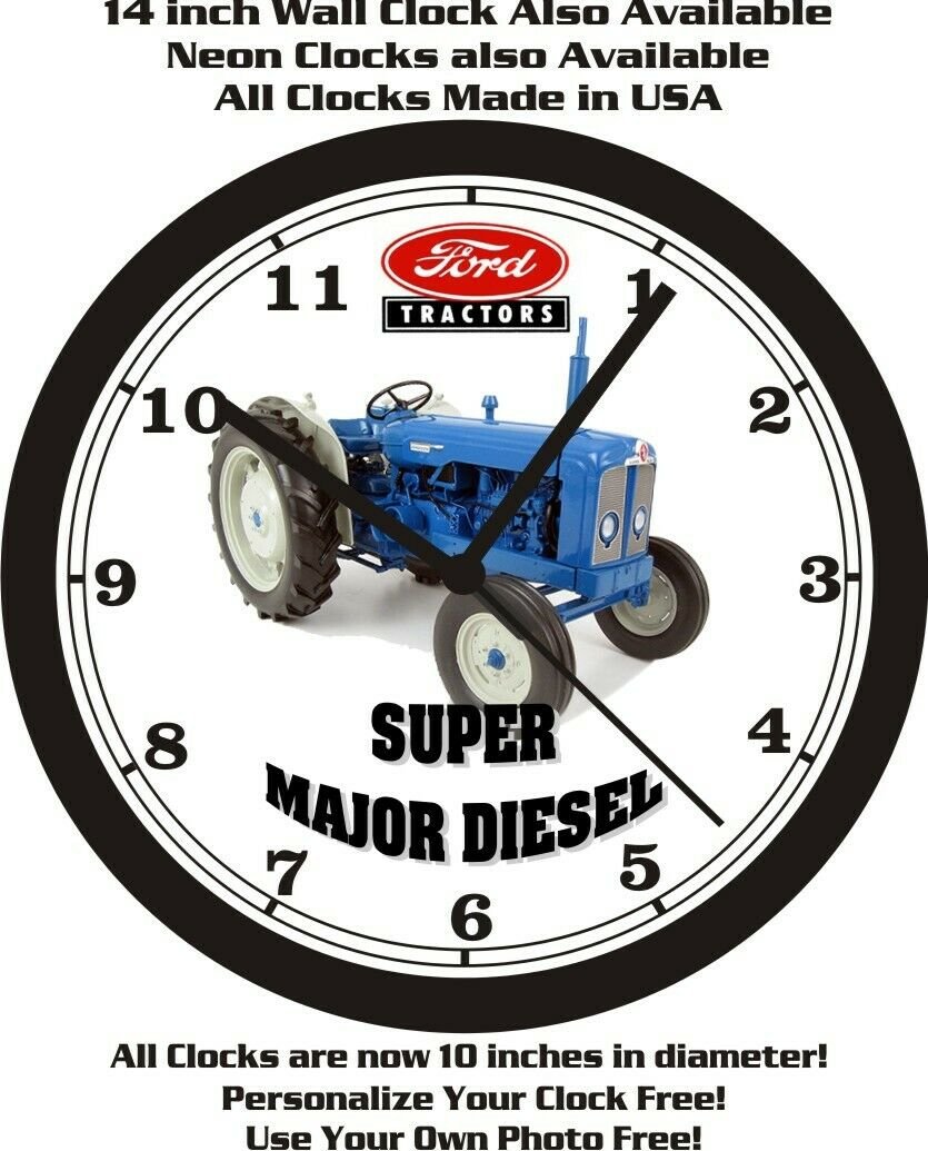 FORD SUPER MAJOR DIESEL TRACTOR WALL CLOCK-FREE USA SHIP-John Deere ...