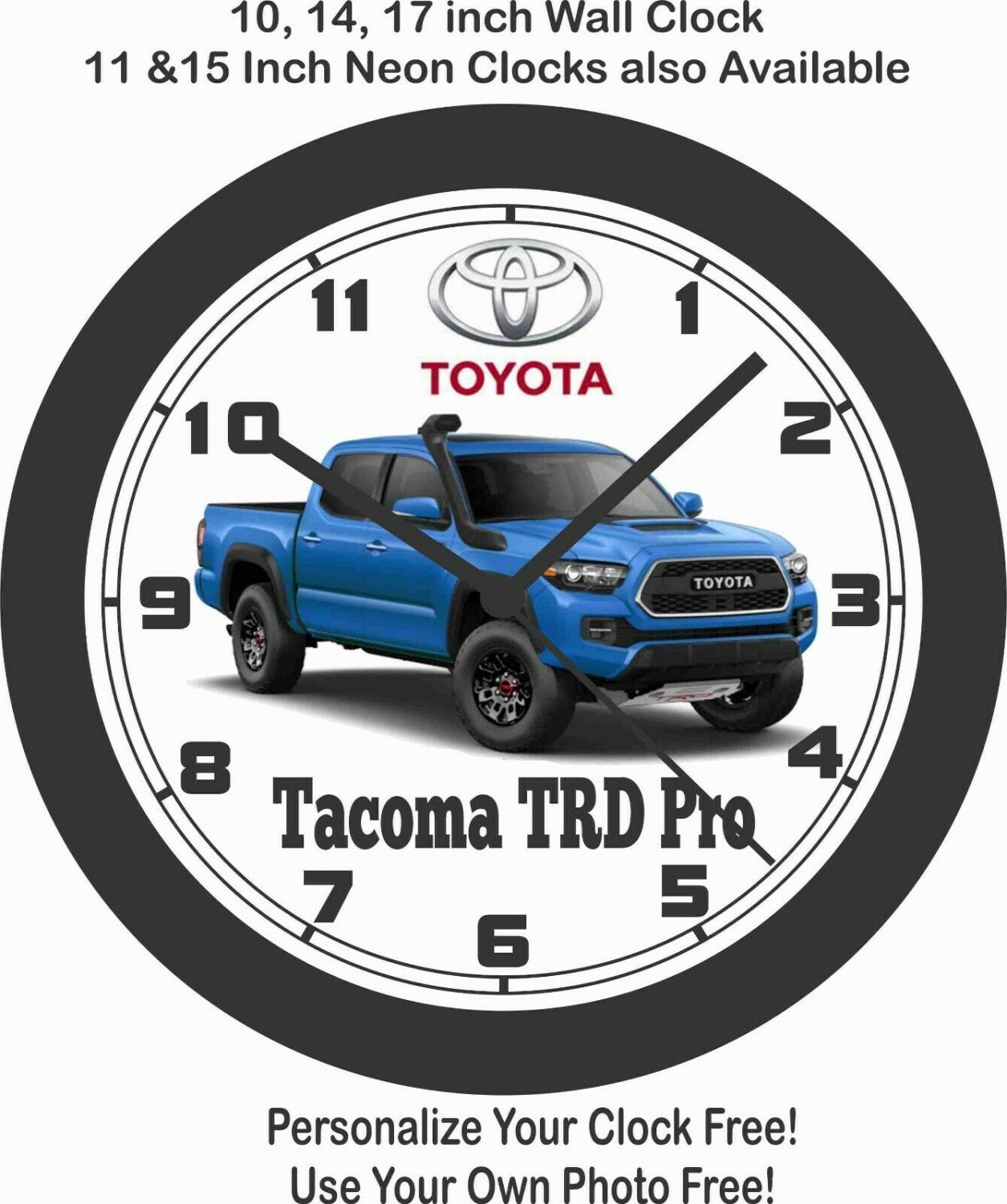 2019 TOYOTA TACOMA TRD PRO PICKUP TRUCK WALL CLOCK-FREE US SHIP-Other ...