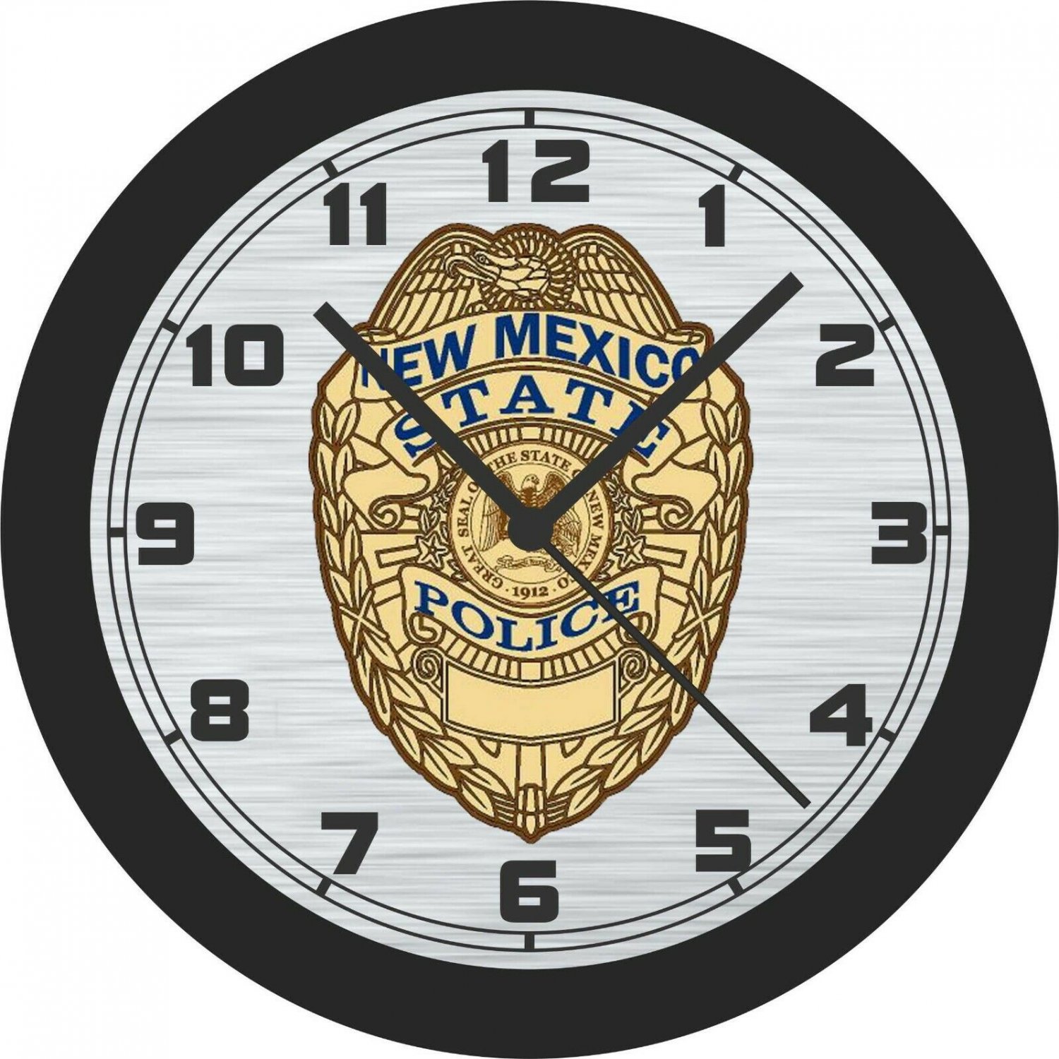 New Mexico State Police Badge Wall Clock-Free US Ship