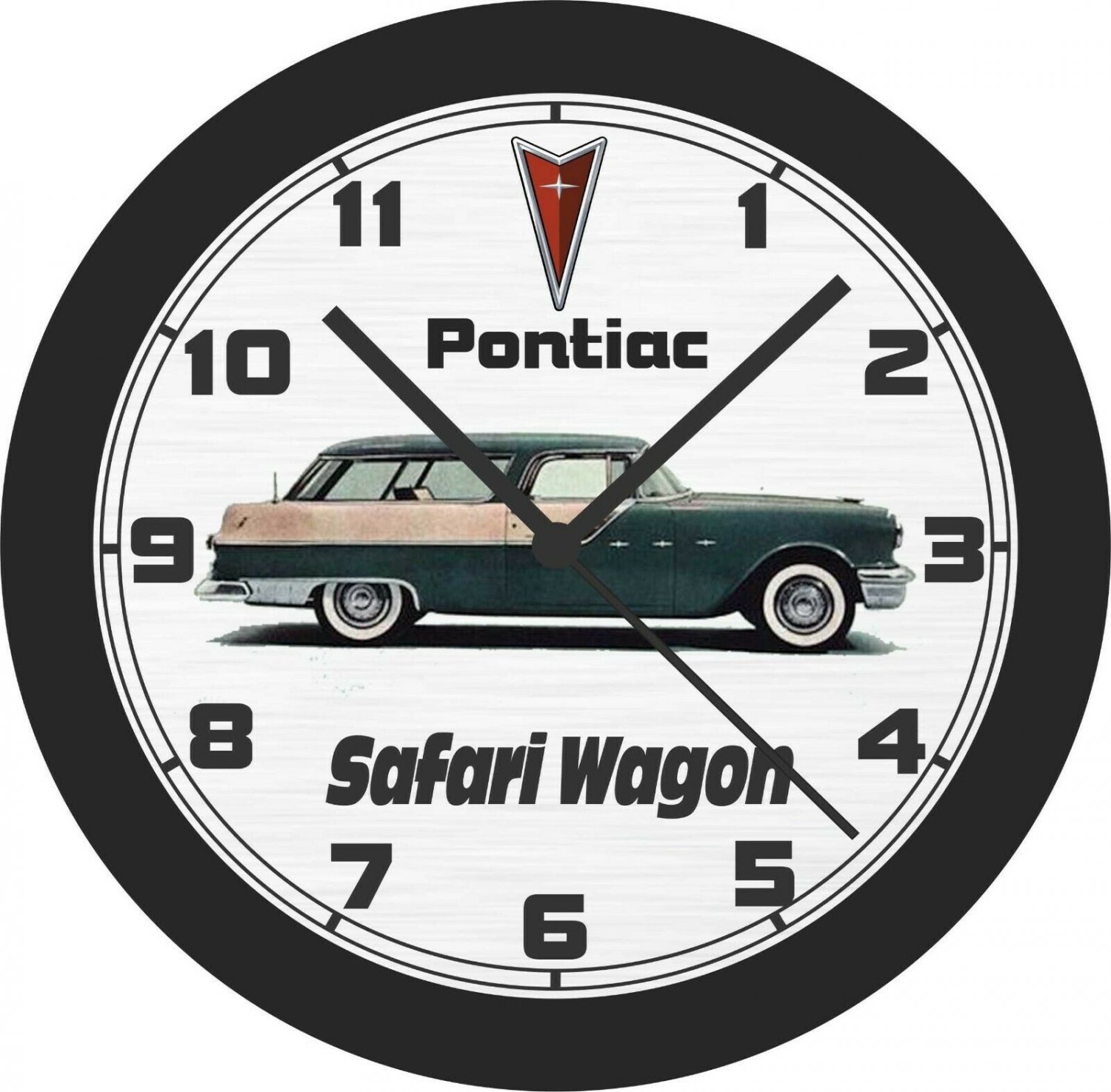 1955 Pontiac Safari Wagon Wall Clock-Free US Ship