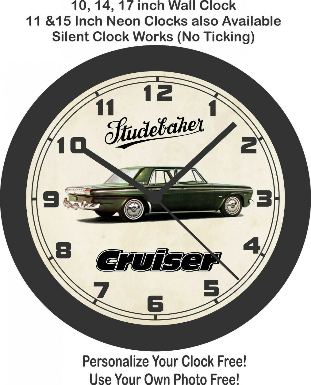1964 Studebaker Cruiser 4-Door Sedan Wall Clock-Free US Ship-Ford ...
