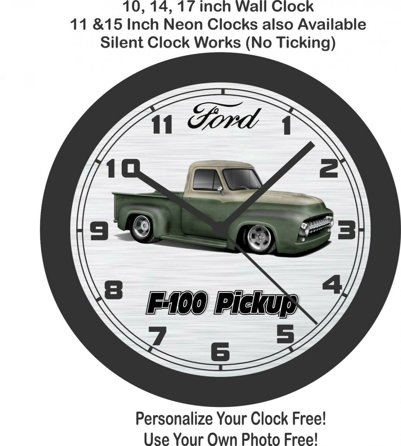 1953 Ford F-100 Pickup Truck Wall Clock-Free US Ship, Chevrolet, Dodge, GMC