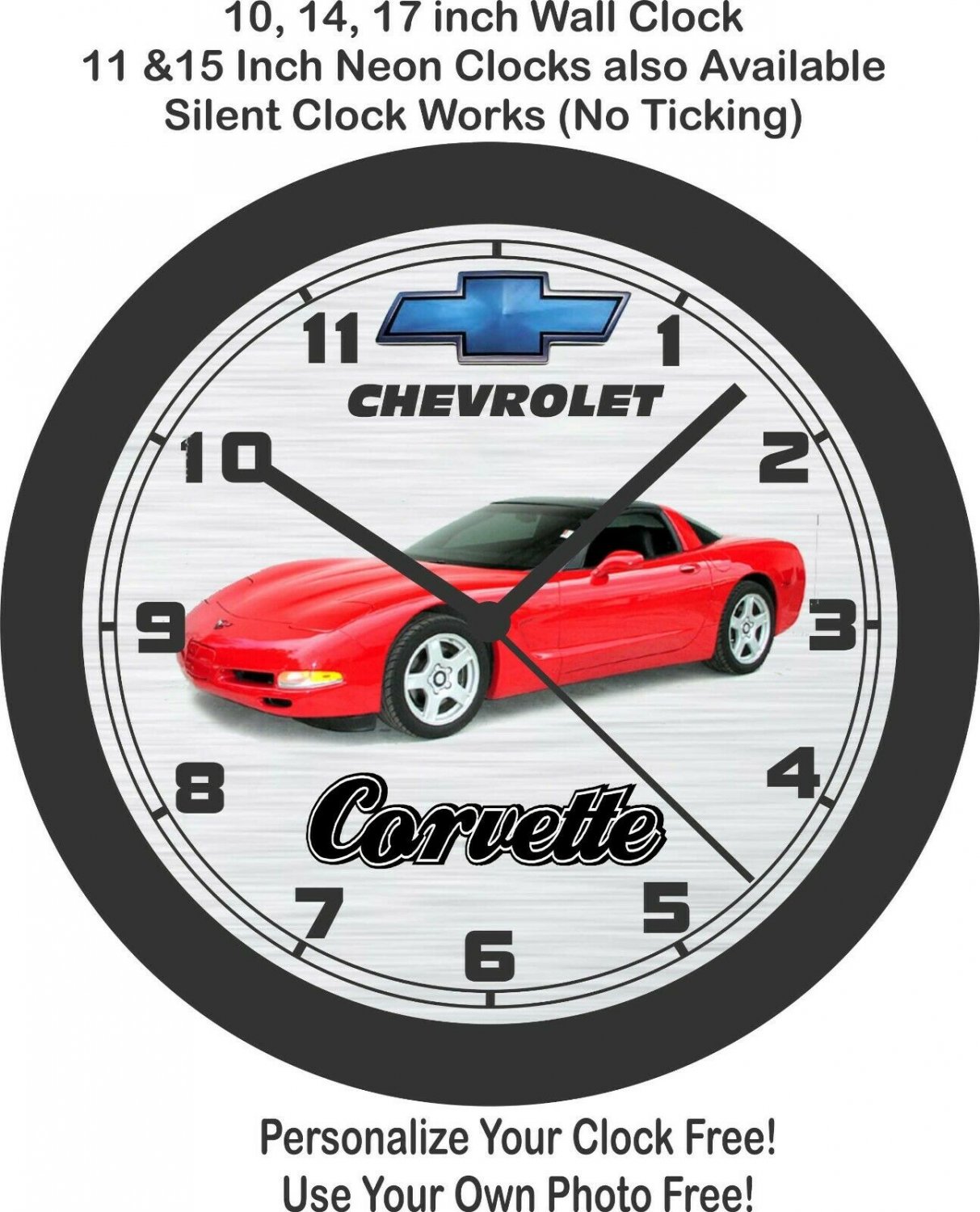 1999 Chevrolet Corvette (C5) Wall Clock-Free US Ship-Camaro, Mustang ...