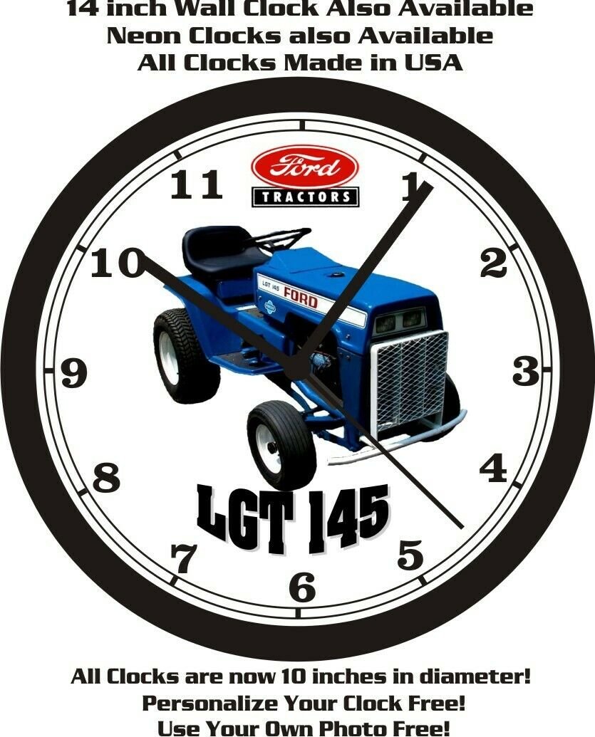 FORD LGT 145 LAWN TRACTOR WALL CLOCK-FREE USA SHIP-John Deere, Cub Cadet
