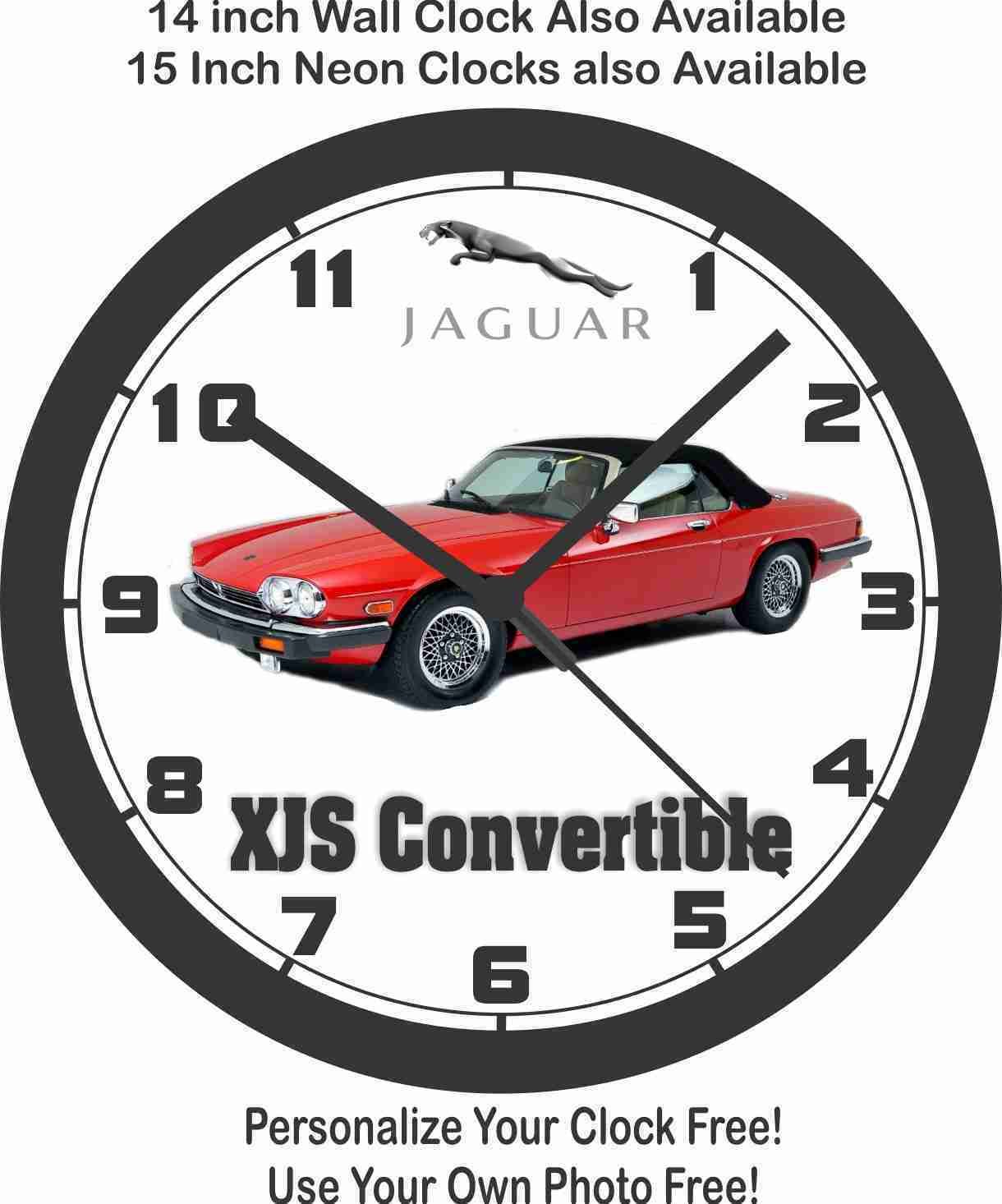 1989 JAGUAR XJS CONVERTIBLE WALL CLOCK, VW, Porsche, Mercedes Benz