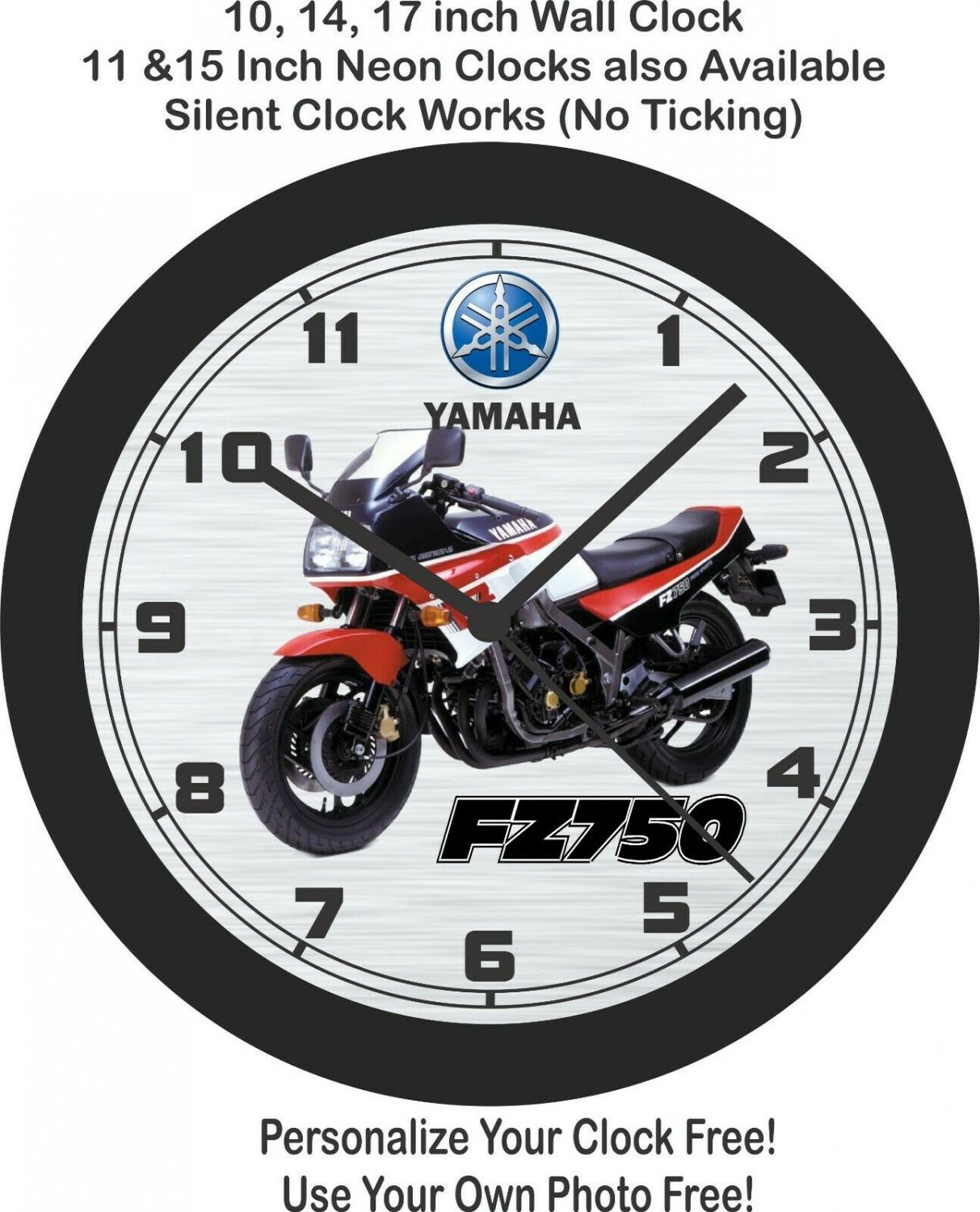 Yamaha FZ750 Classic Superbike Wall Clock-Free US Ship