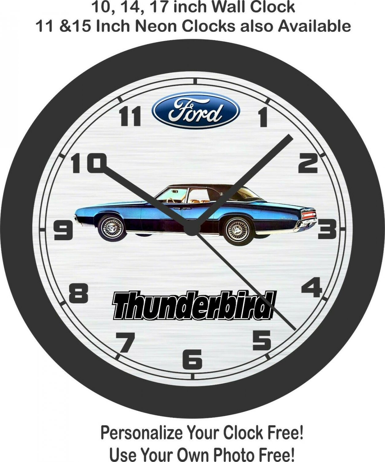 1967 Ford Thunderbird 4-Door Landau Wall Clock-Free US Ship