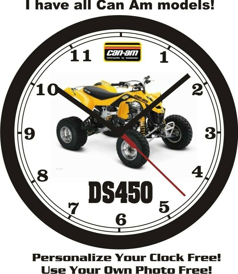 2012 CAN AM DS450 ATV WALL CLOCK-FREE USA SHIP!