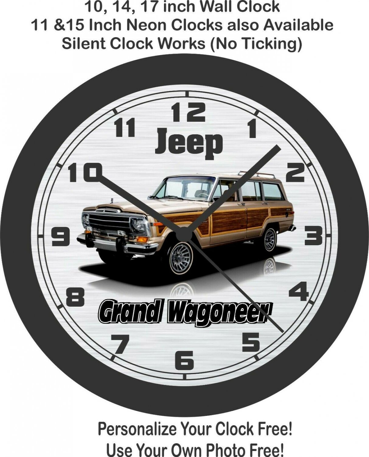 1989 Jeep Grand Wagoneer Wall Clock-Free USA Ship