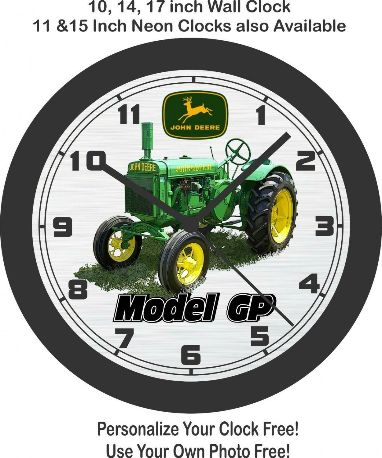 John Deere Model GP Tractor Wall Clock-Free US Ship, Farmall, Kubota