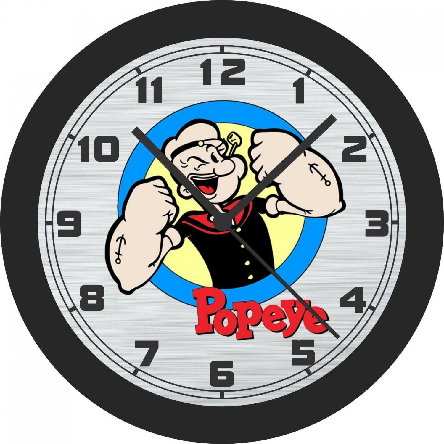 Popeye The Sailorman Wall Clock-Free US Ship-Personalize w/Child's Name!