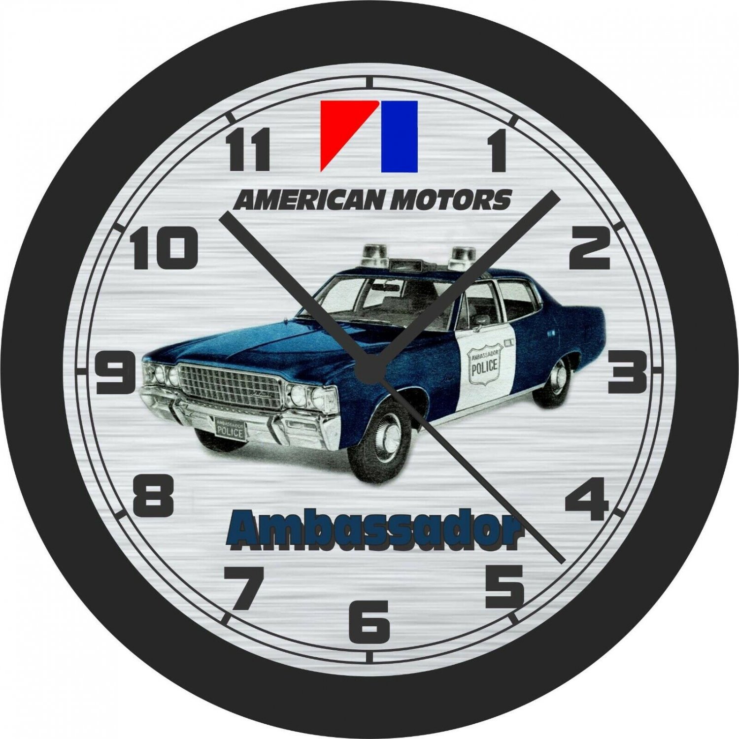 1972 American Motors Ambassador Police Car Wall Clock-Free US Ship-AMC