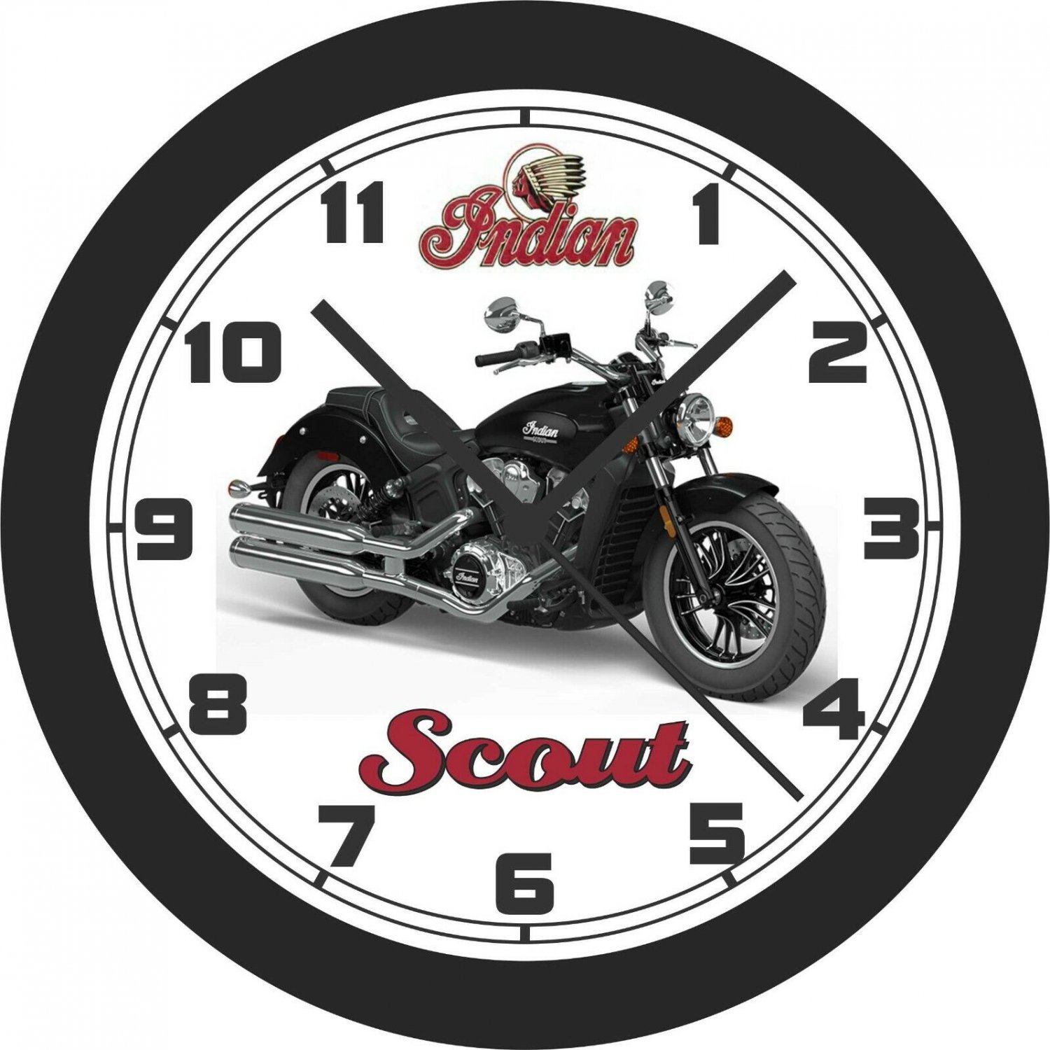 2022 Indian Scout Motorcycle Wall Clock-Free US Ship-Choose 1 of 3 Models