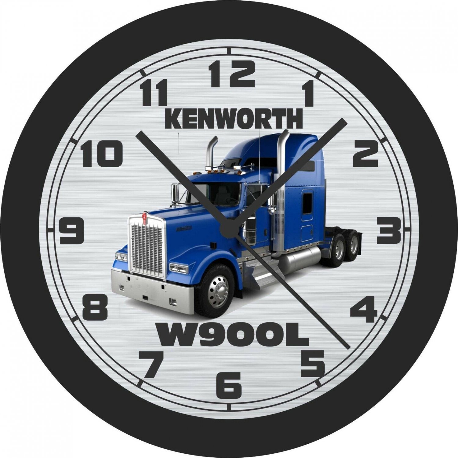 Kenworth W900L Semi-Truck Wall Clock-Add Business Name Free!