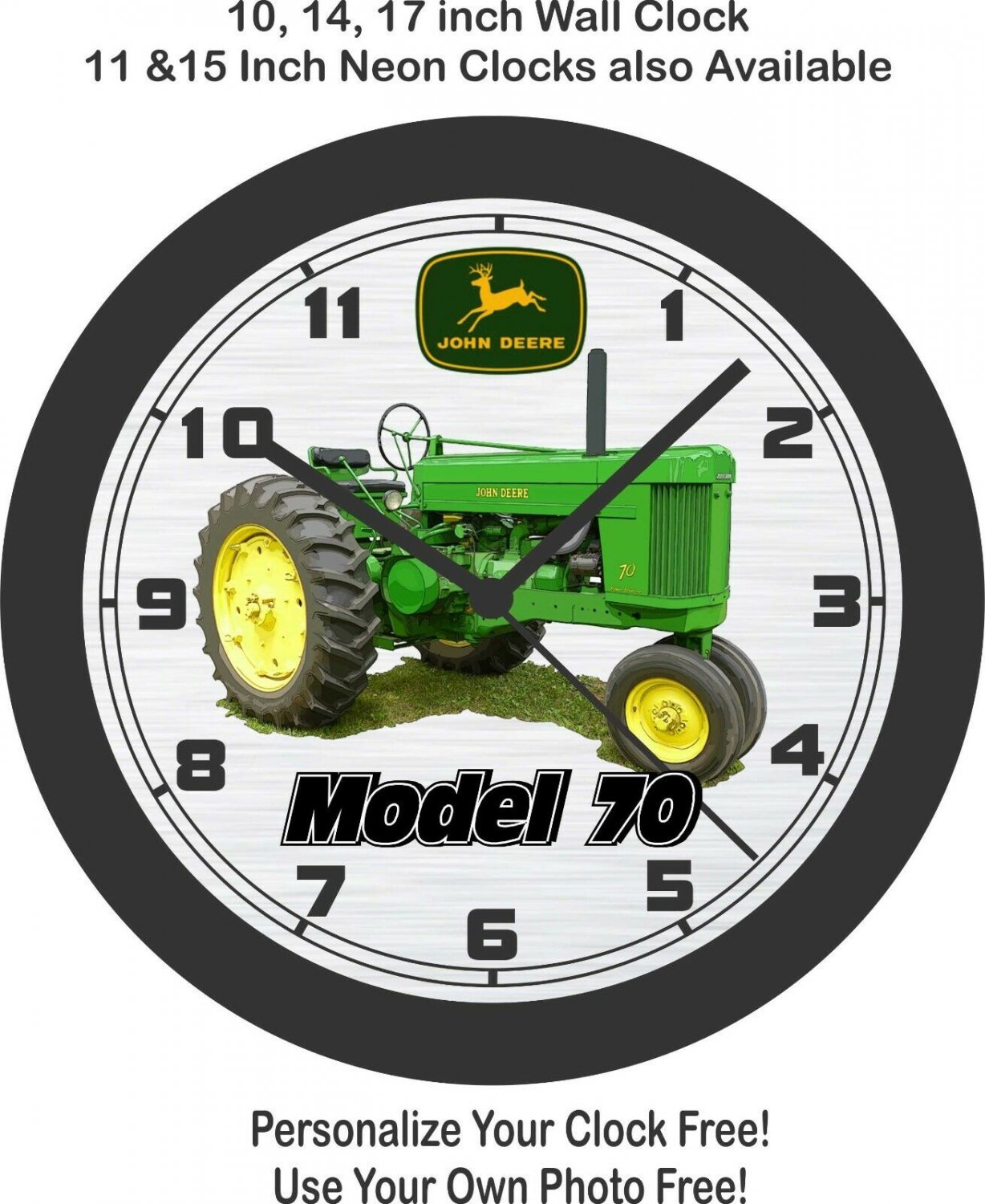 John Deere Model 70 Tractor Wall Clock-Free US Ship, Farmall, Kubota