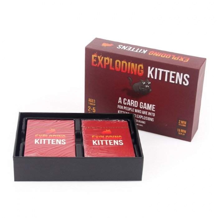 Exploding Kittens Original Edition Card Game Red Box