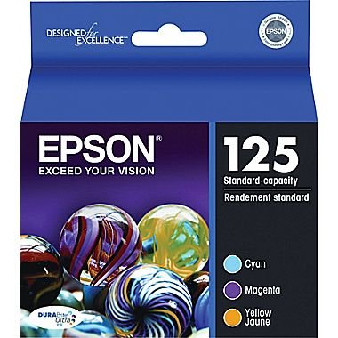 Epson 125 (T125520) Color Ink Cartridges C/M/Y 3-Pack