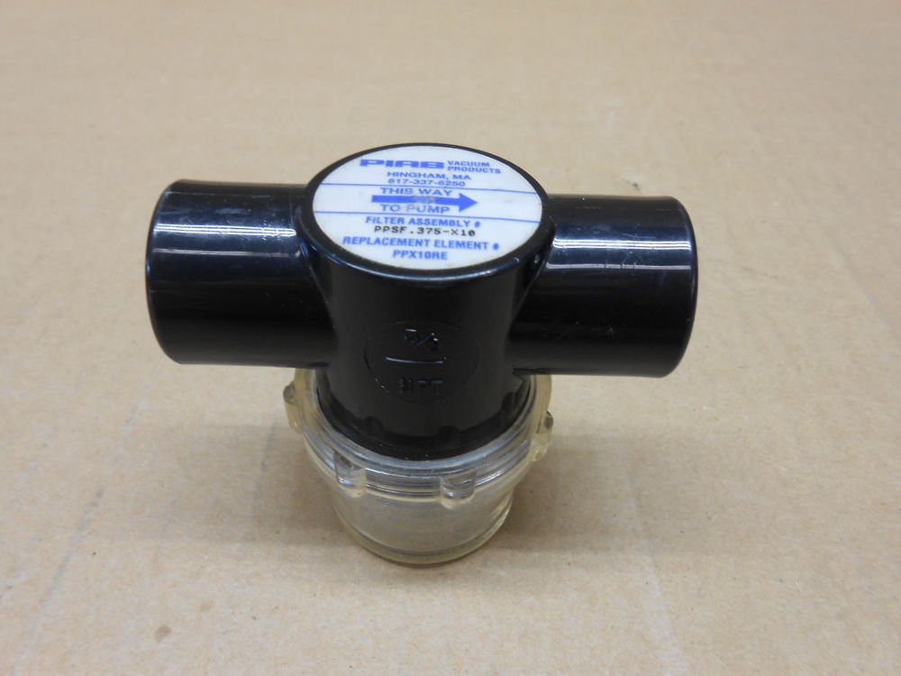 1 NEW PIAB VACUUM PRODUCTS PPSF.375-X10 PPSF375X10 VACUUM FILTER ASSEMBLY
