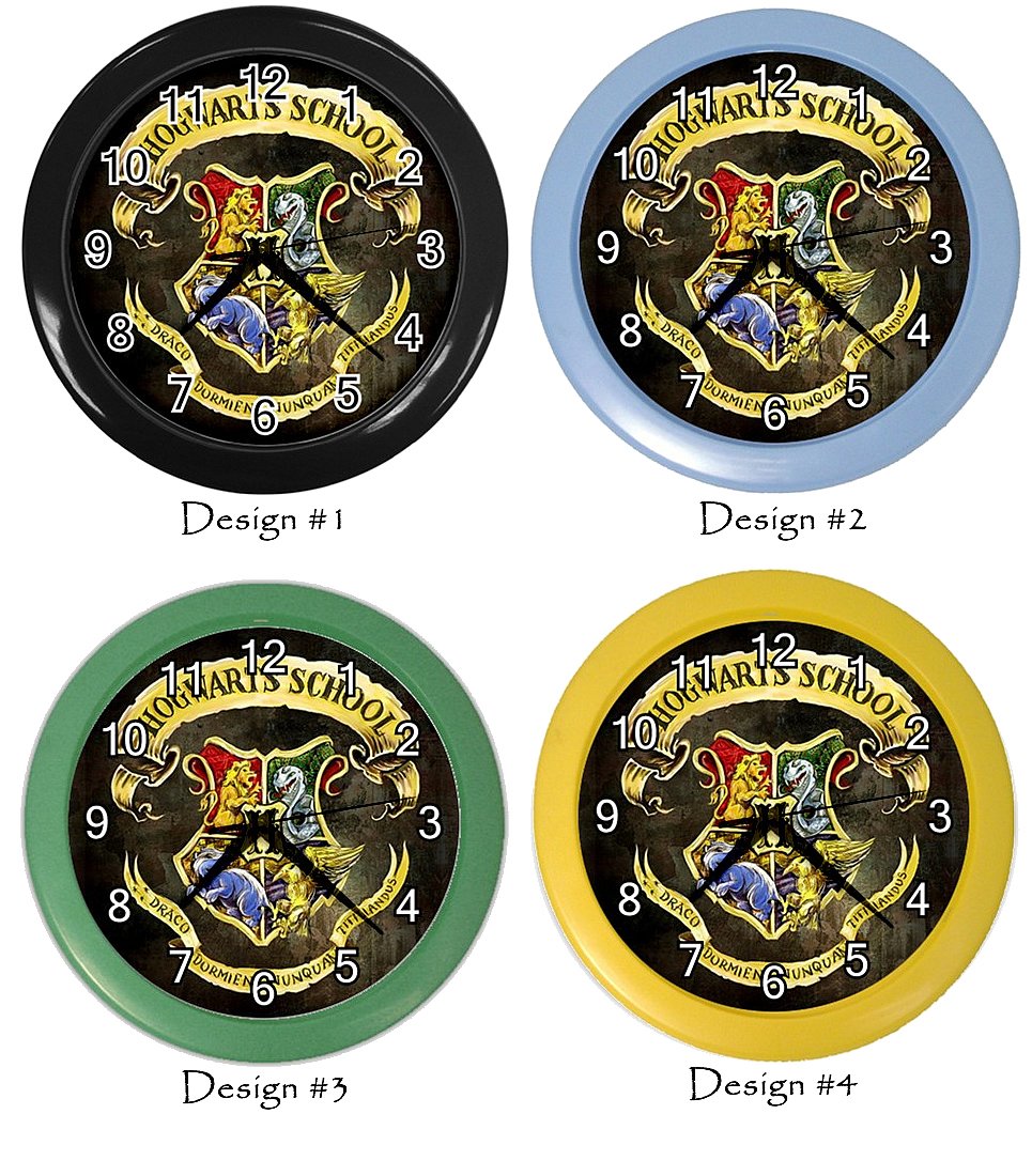 Harry Potter Hogwarts School Logo Wall Clocks Birthday Gift Ideas