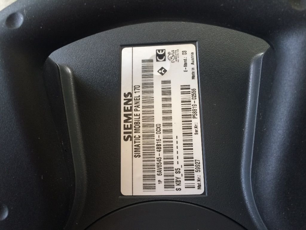 SIEMENS SIMATİC MOBILE PANEL 170 6AV6545-4BB16-0CX0