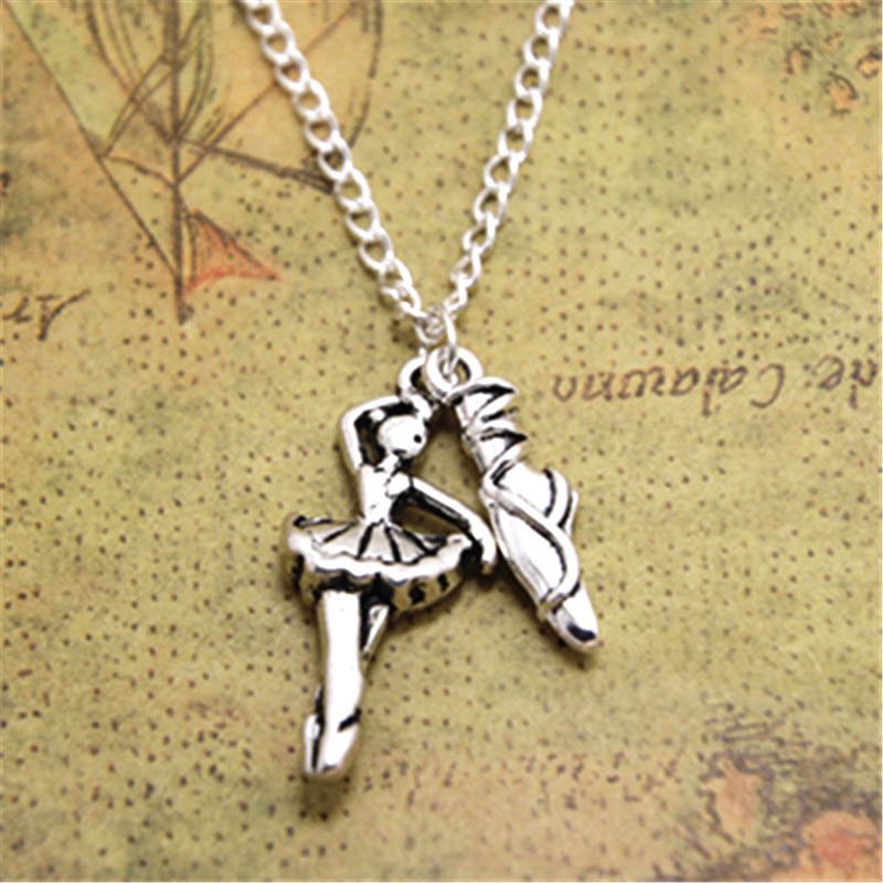 Ballerina Necklace Ballet charm Dancer Necklace dance jewlery ballet ...