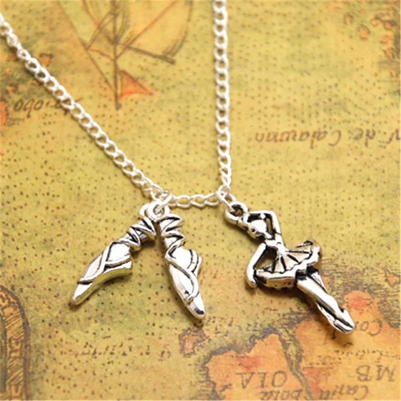 Ballerina Necklace Ballet charm Dancer Necklace dance jewlery ballet ...