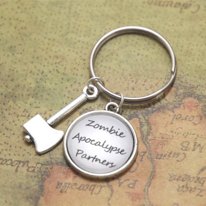 Zombie Apocalypse Partners Best Friends Keyrings Zombie Apocalypse ...