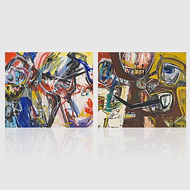 Canvas Print Abstract,Two Panels Canvas Horizontal Panoramic Print Wall ...