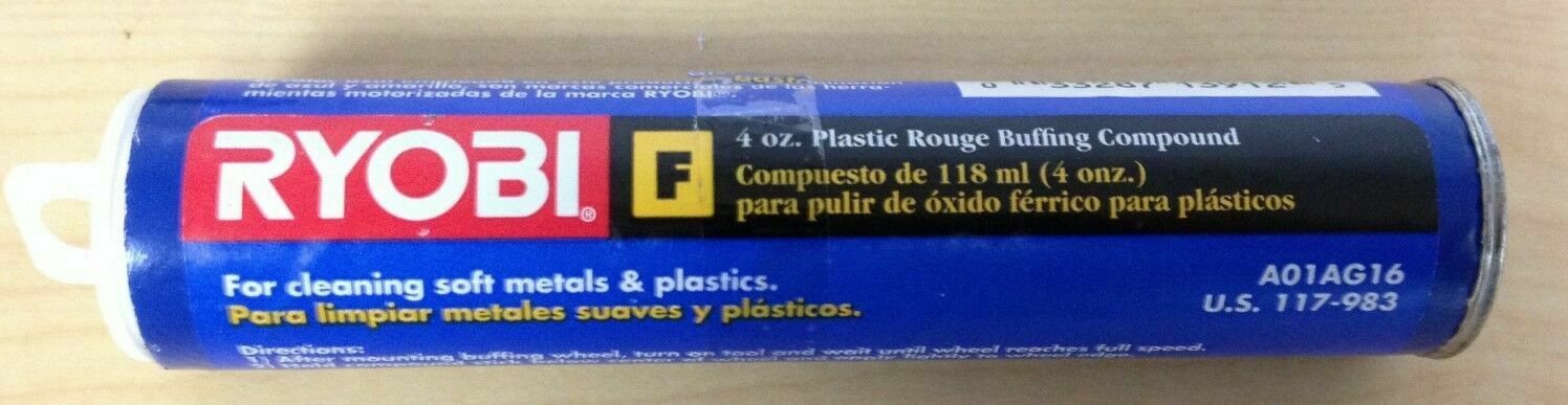 Ryobi Plastic Rouge "F" Buffing Compound Tube (4 oz.)