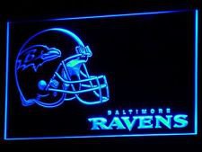 Baltimore Ravens LED Neon Sign Light NFL Football Sports Team Blue