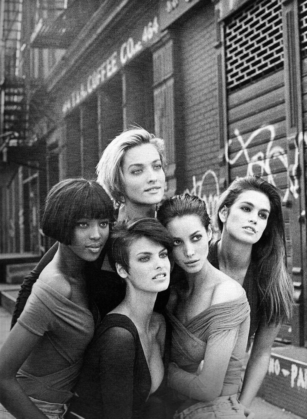 CINDY CRAWFORD LINDA EVANGELISTA NAOMI CAMPBELL 5X7 Glossy Photo