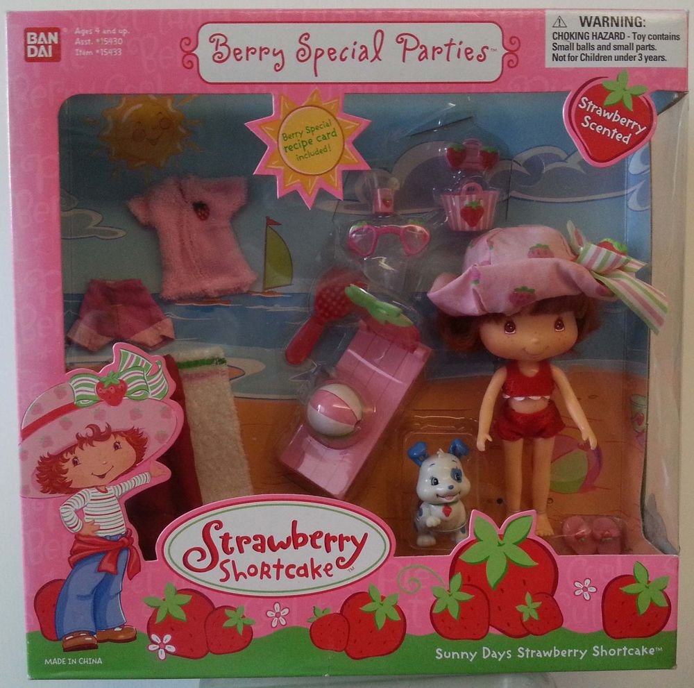 2003 Bandai Strawberry Shortcake Berry Special Parties Sunny Days Beach ...