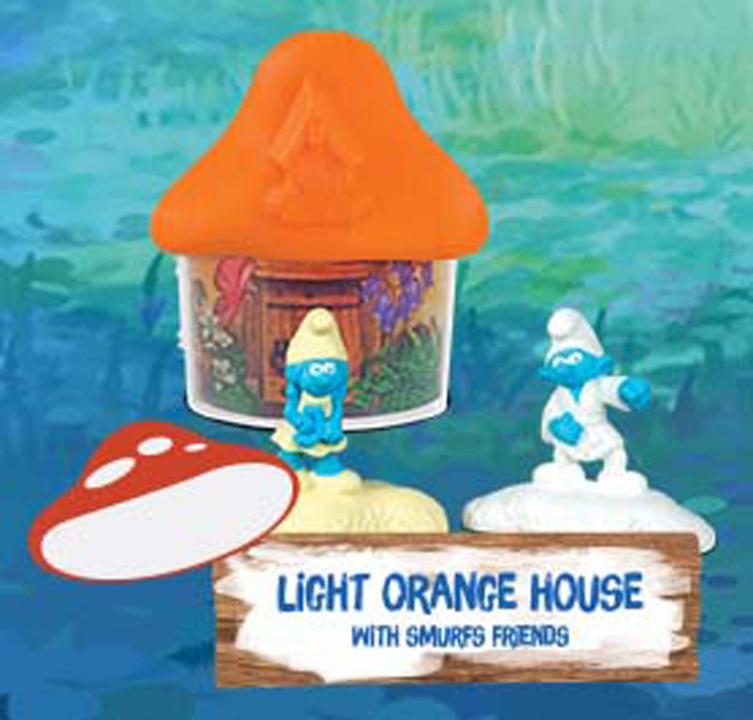 2017 McDonald's Smurfs The Lost Village - LIGHT ORANGE House with ...